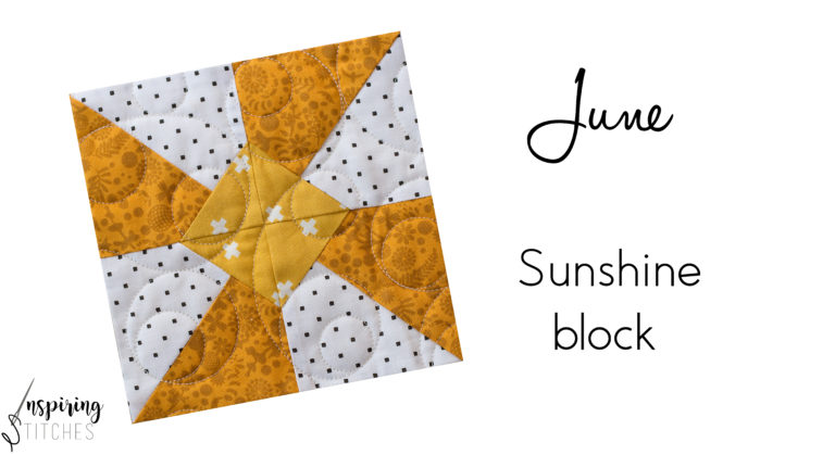 Sunshine Block | June Heartland Heritage - Inspiring-Stitches